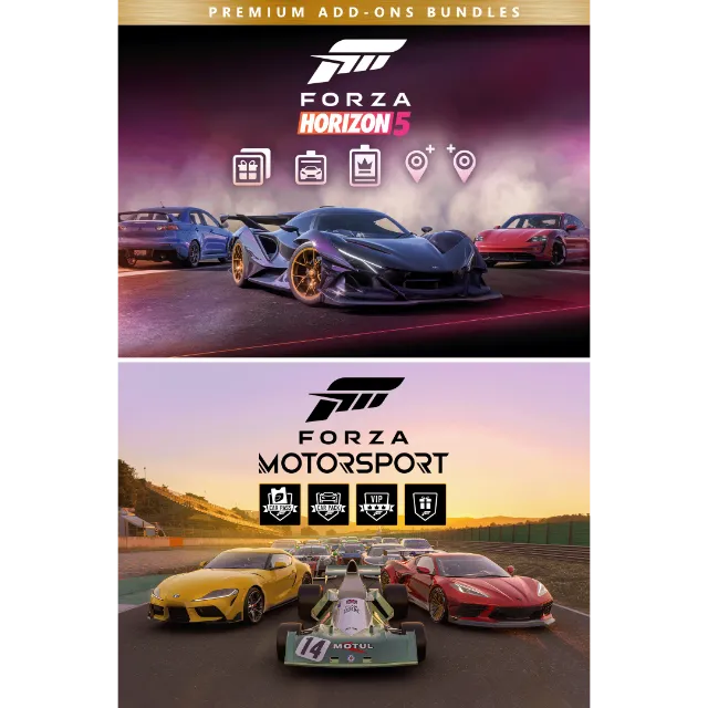 Forza Motorsport and Forza Horizon 5 Premium Add-Ons Bundle - XBox ...