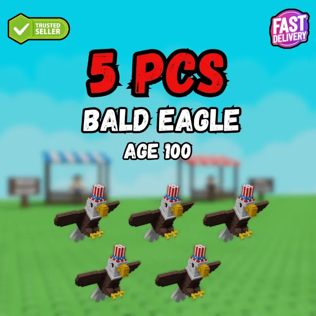 BALD EAGLE - 5 PCS - Grow a Garden Game Item - Gameflip