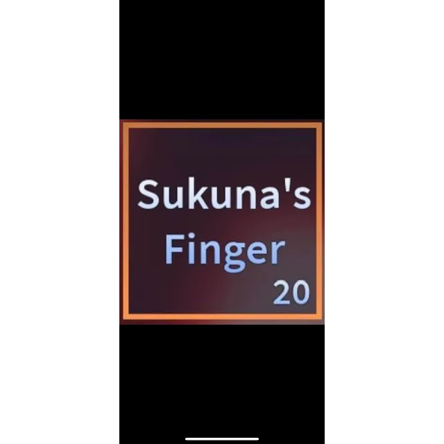 X10 SUKUNA FINGERS | MASTERY ITEMS | AUT - Game Item - Gameflip