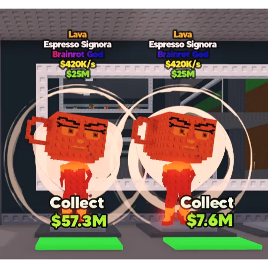 2x lava espresso signoras - Steal a Brainrot Game Item - Gameflip