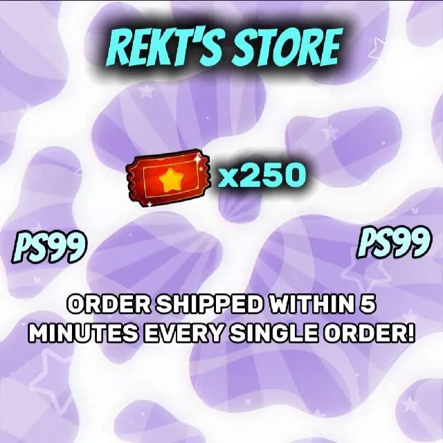 x250 Exclusive Raffle Tickets PS99 - Game Item - Gameflip