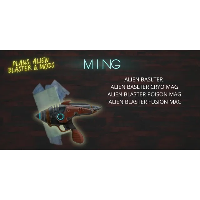 PLAN | ALIEN BLASTER & MODS - Fallout 76 Game Item - Gameflip