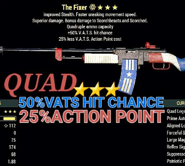 Weapon | Q5025 The Fixer - Fallout 76 Game Items - Gameflip