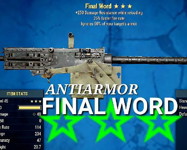 Weapon | Final Word - Fallout 76 Game Items - Gameflip