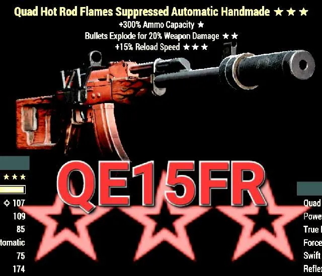 Weapon | Qe15 Handmade Rifle - Fallout 76 Game Items - Gameflip