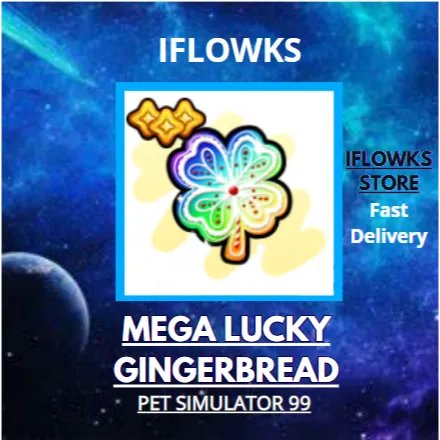 20X MEGA LUCKY GINGERBREAD - Pet Simulator 99 Game Items - Gameflip