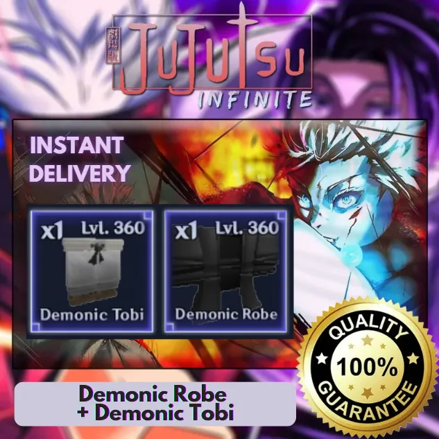 Demonic Robe + Tobi - Jujutsu Infinite Game Item - Gameflip