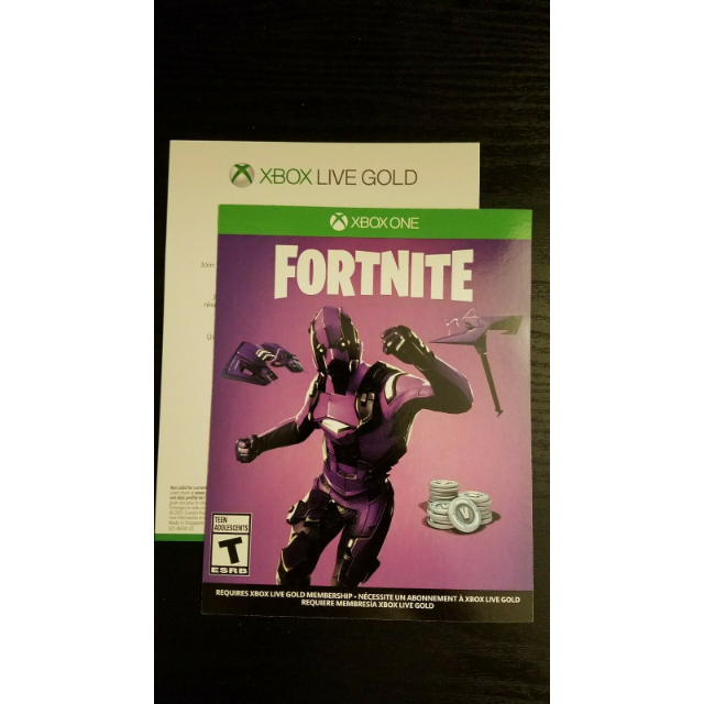 Fortnite Dark Vertex Bundle + 2000 V-Buck + Xbox Live Gold - XBox One ...