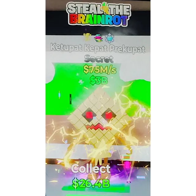 ⚡🌀 ️ Ketupat kepat Prekupat 75M/s | Fortnite Steal The Brainrot| Super ...