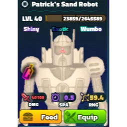 Spongebob Tower Defense | Shiny Wumbo Secret Trait Sand Robot ...