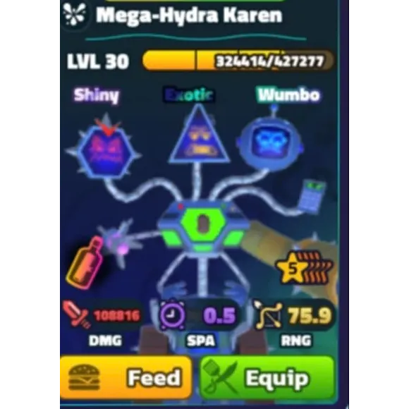 Spongebob Tower Defense | 5 Star Shiny Wumbo Secret Trait Mega Hydra Karen - SpongeBob Tower ...