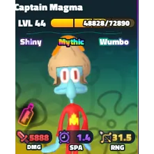Spongebob Tower Defense | Shiny Wumbo Secret Trait Magma - Other Game ...