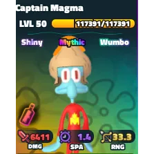 Spongebob Tower Defense | Shiny Wumbo Secret Trait Captain Magma ...