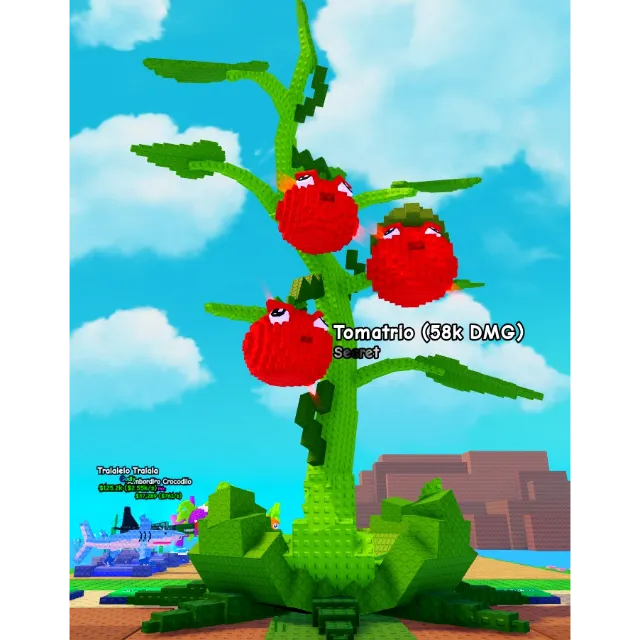 Plants Vs Brainrots | Huge Tomatrio 58K - Roblox Game Item - Gameflip