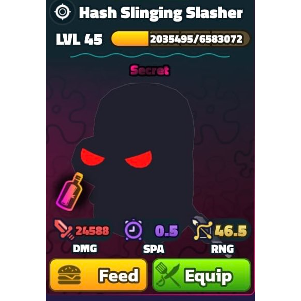 Spongebob Tower Defense | Secret Trait Hash Slinging Slasher ...