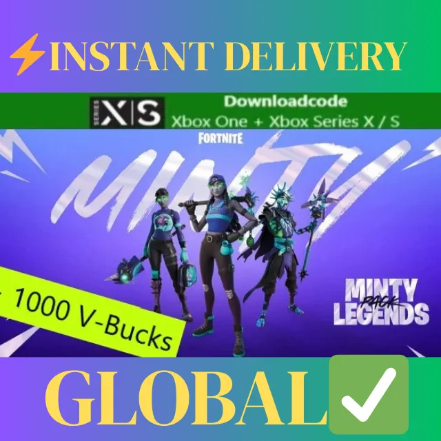 FORTNITE 1000 V-Bucks + Minty Legends Pack ⚡ INSTANT DELIVERY ⚡ GLOBAL ...