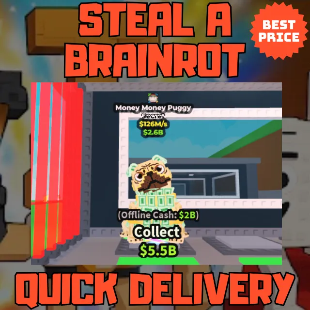 MONEY MONEY PUGGY 126 M/s - Steal a Brainrot Game Item - Gameflip