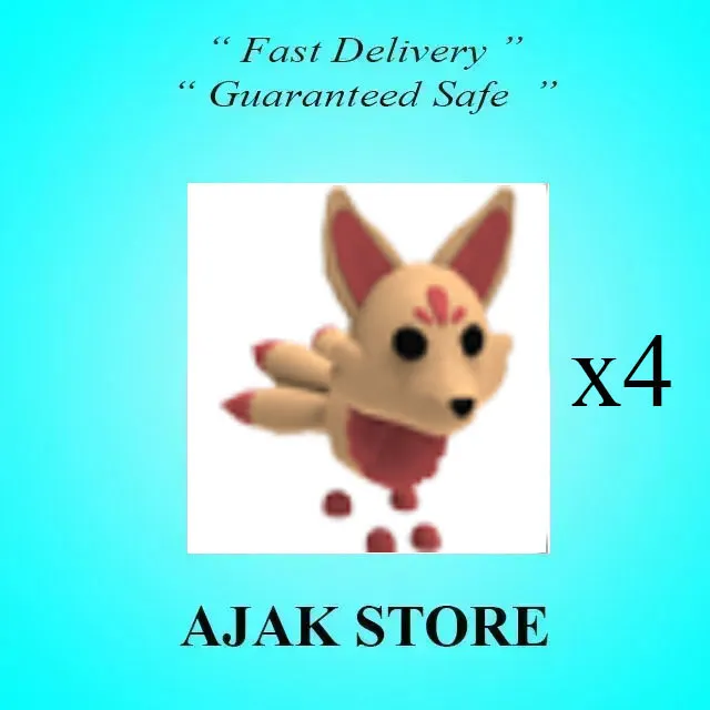x4 Kitsune - Adopt Me Game Item - Gameflip