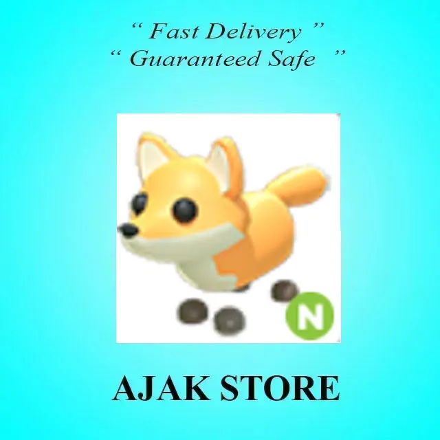N Red Fox - Adopt Me Game Item - Gameflip