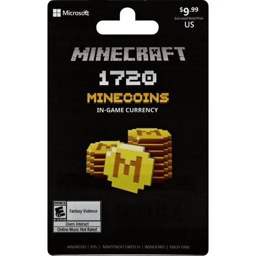 Minecraft: Minecoins Pack 1720 Coins | Multiplatform - Other Gift Card ...