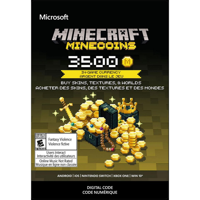Minecraft: Minecoins Pack 3500 Coins | Multiplatform - Other Gift Cards ...