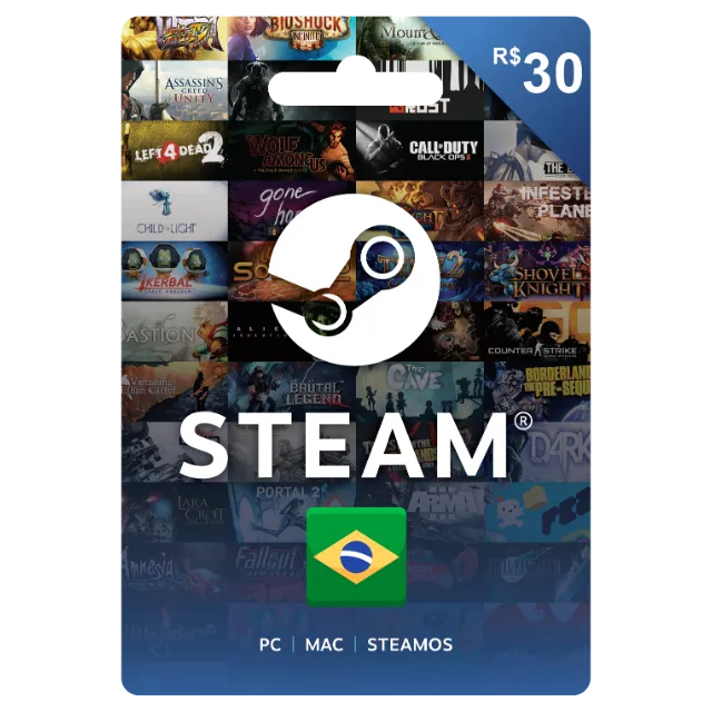 Steam R$30 (BRL) Gift Card - BRAZIL - Steam Gift Cards - Gameflip