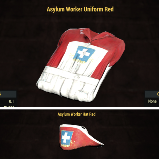 Apparel | Red Asylum Uniform Set - Game Items - Gameflip
