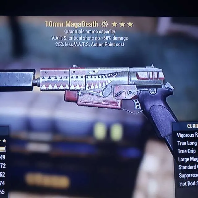 Weapon | Quad 10mm Pistol - Fallout 76 Game Items - Gameflip