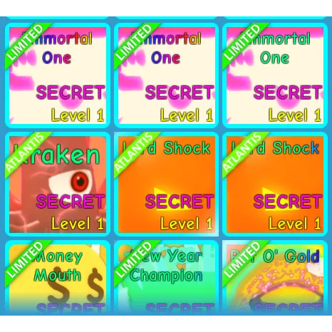 SHINY pet bundle BGS - Bubble Gum Simulator Game Item - Gameflip