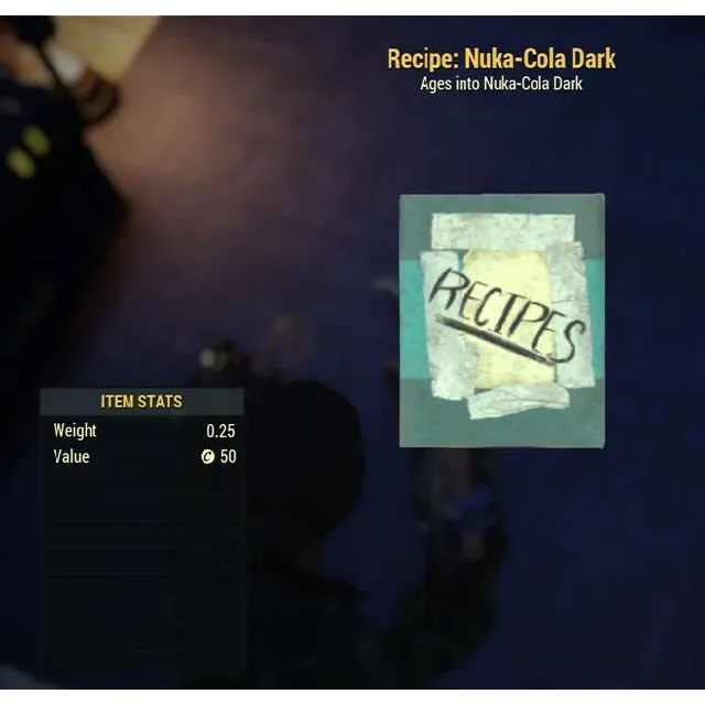 Plan | Nuka Cola Dark - Fallout 76 Game Items - Gameflip