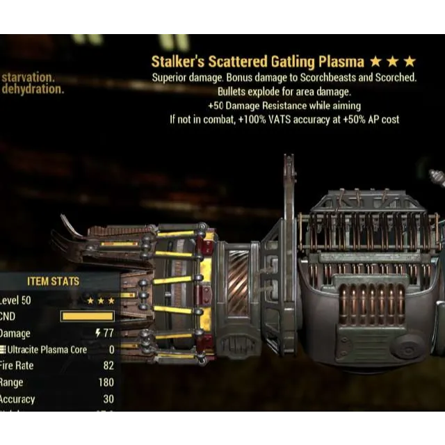 Weapon | SE Gatling Plasma - Fallout 76 Game Items - Gameflip