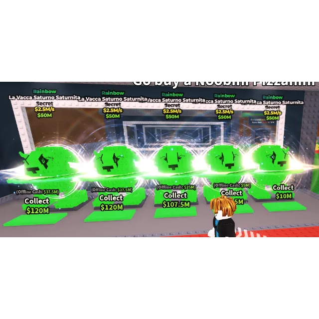 x10 Rainbow La Vacca Saturno Saturnita - Steal a Brainrot Game Item ...