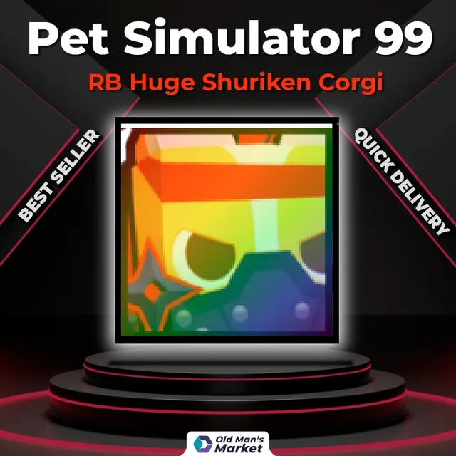 Rainbow Huge Shuriken Corgi - Roblox Game Items - Gameflip