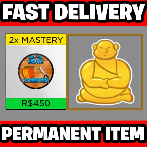 BLOX FRUITS 2X MASTERY-BUDDHA PERMA - Roblox Game Items - Gameflip