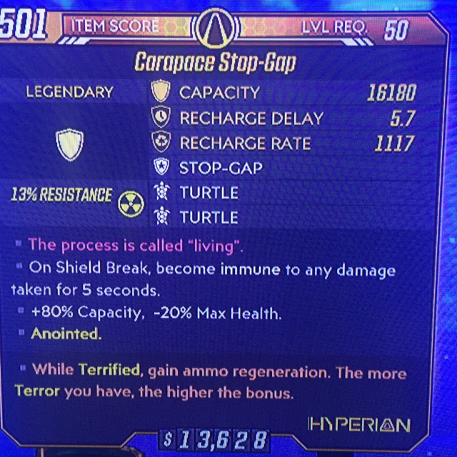 Shield | 16k Stop Gap Terror Ammo Regen - Game Items - Gameflip