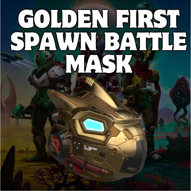 Golden First Spawn Battle Mask - No Man's Sky Game Item - Gameflip
