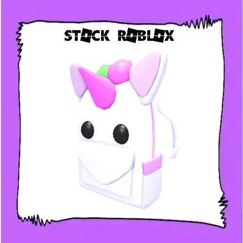 Unicorn Backpack - Adopt Me Game Item - Gameflip