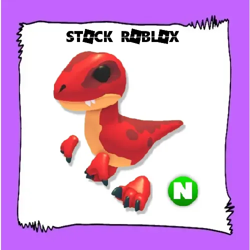 Neon Velociraptor - Roblox Game Items - Gameflip