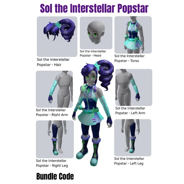 Sol the Interstellar Popstar Virtual Item Toy Bundle Code Avatar - In ...