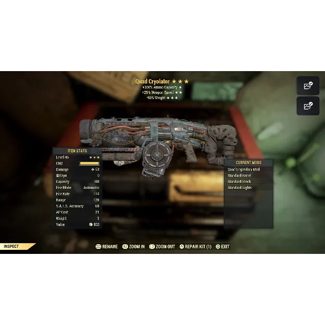 q2590 cryolator - Fallout 76 Game Items - Gameflip