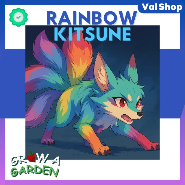 Rainbow Kitsune - Roblox Game Item - Gameflip