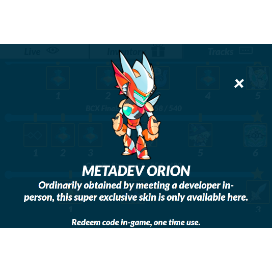 Brawlhalla - "Metadev Orion" Skin (Viewership Version) - Other - Gameflip