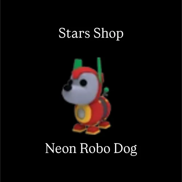 Neon Robo Dog - Roblox Game Item - Gameflip
