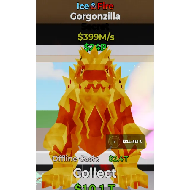 Fortnite Steal The Brainrot Ice & Fire Gorgonzilla 399M/s - Fortnite ...