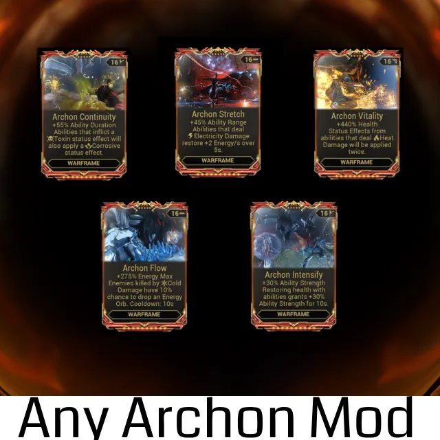Archon Mods Max Rank - Warframe Game Item - Gameflip