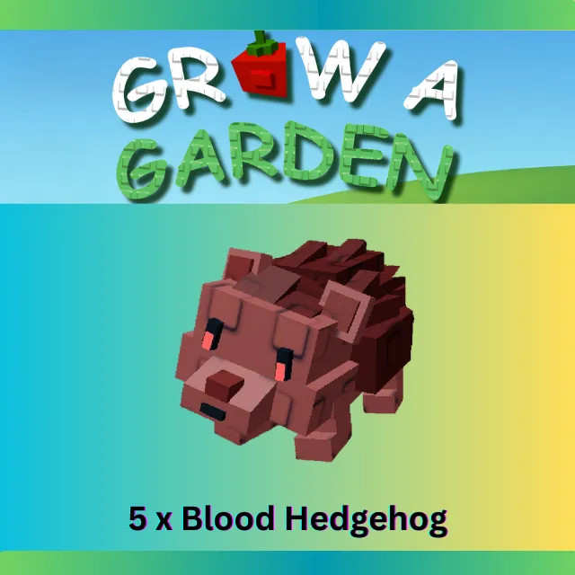 5X Blood Hedgehog - grow a garden - Game Item - Gameflip
