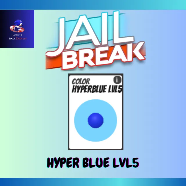 Hyper blue lvl5 Jailbreak - Jail Break Game Item - Gameflip