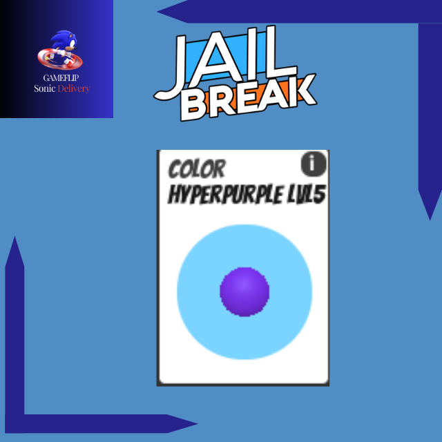 JAILBREAK HYPER PURPLE LVL5 CLEAN - Jail Break Game Item - Gameflip