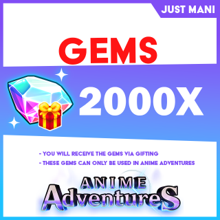 Anime Adventures Gems - Game Items - Gameflip