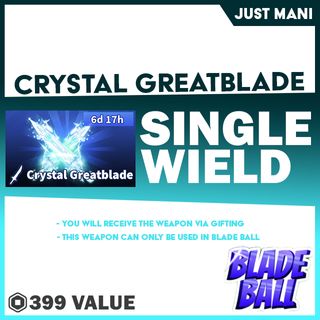 Blade Ball Crystal Greatblade - Game Items - Gameflip